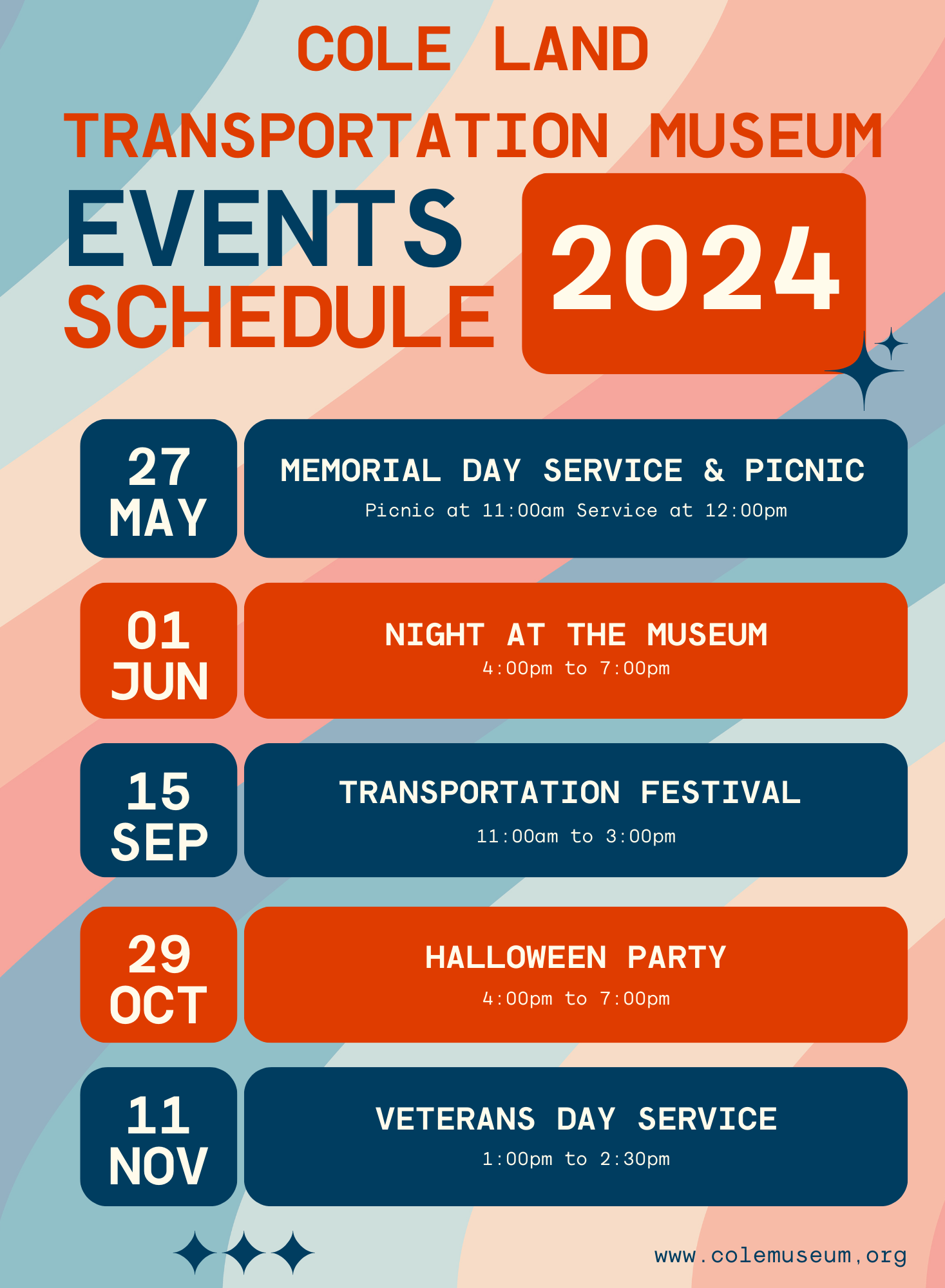 Upcoming Events - Cole Museum